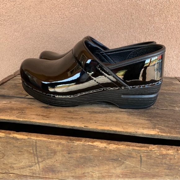 Dansko | Shoes | Dansko Professional Shiny Black Leather Clog | Poshmark